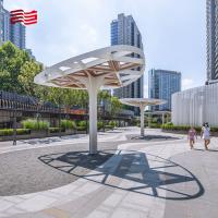 China Stainless Steel Sculptural Art Pavilion with Customized Exterior and Welding Technique for sale