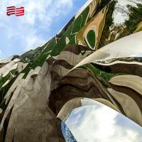 China Large Stainless Steel Park Sculpture for Landscape Modern Metal Landscape Sculpture for sale