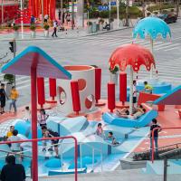 China Customized Die Cutting Printing Children's Playground Equipment for Animal Theme Parks for sale