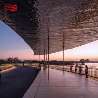 China Artistic Leisure Pavilion Design and Construction for Modern Style Welding Technique for sale