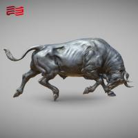 China Europe Regional Feature Life-size Outdoor Bronze Bull Sculpture Animal Statue for sale