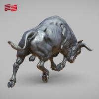 China Europe Regional Feature Life-size Outdoor Bronze Bull Sculpture Animal Statue for sale