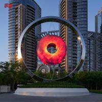 China Stainless Steel Large Photoelectric Interactive Device for City Park Sculpture Square for sale