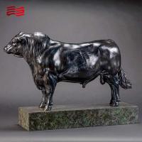 China Artistic Installation Life-size Stainless Steel Bull Pipe Statue for Modernistic Style for sale