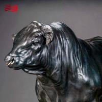 China Artistic Installation Life-size Stainless Steel Bull Pipe Statue for Modernistic Style for sale