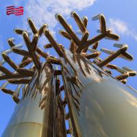 China Large Stainless Steel Tree Sculpture Custom Urban Public Art for Square Customization for sale