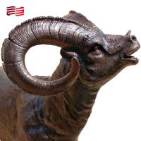 China Modernistic Style Custom Color Bronze Bighorn Sheep Garden Sculpture for Outdoor Decor for sale