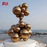 China 1 Color Print Method Sculpture with Stainless Steel Metal Balls and Mirror Technology for sale
