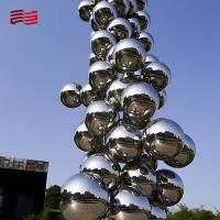 China 1 Color Print Method Sculpture with Stainless Steel Metal Balls and Mirror Technology for sale