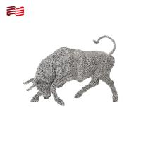 China Custom Life-Size Stainless Steel Animal Sculpture with Horse Pipe Statue Decoration for sale