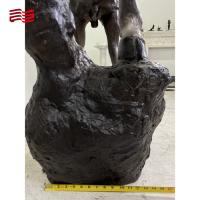China Custom Color Metal Animal Statue Life-Size Bronze Moose Sculpture for Outdoor Display for sale
