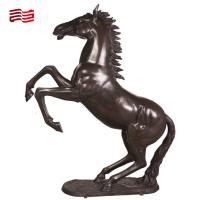China Customer Logo Custom Life-Size Bronze Horse Sculpture for Metal Animal Statues for sale