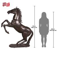 China Customer Logo Custom Life-Size Bronze Horse Sculpture for Metal Animal Statues for sale
