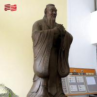 China Technique Casting Confucius Bronze Sculpture for Campus Sculpture Hall's Customization for sale