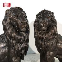 China Custom Print Method Life-Size Bronze Lion Sculpture for Large Spaces and Custom Sizes for sale