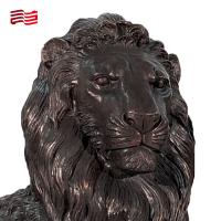 China Custom Print Method Life-Size Bronze Lion Sculpture for Large Spaces and Custom Sizes for sale
