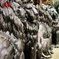 China Custom Print Method Life-Size Bronze Lion Sculpture for Large Spaces and Custom Sizes for sale