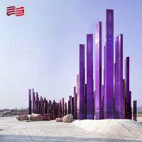 China Stainless Steel Perforated Column Design Public Art Group Lighting for Art Decoration for sale