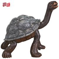 China Metal Art Decoration Life-size Bronze Tortoise Sculpture for Custom Animal Statues for sale