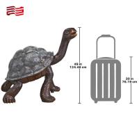 China Metal Art Decoration Life-size Bronze Tortoise Sculpture for Custom Animal Statues for sale