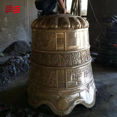China Ancient Well-Like Appearance Large-Scale Bronze Bell Cast with Integrated Craftsmanship for sale
