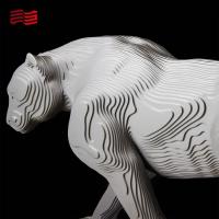 China Regional Feature Europe Artistic Installation with Life-size Bronze Leopard Sculpture for sale