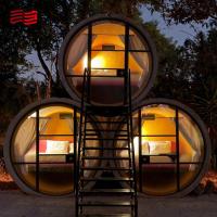 China SCULPTURE Custom Print Method for Unique Self-Contained Cottages Made from Cement Tubes for sale