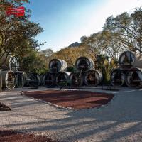 China SCULPTURE Custom Print Method for Unique Self-Contained Cottages Made from Cement Tubes for sale
