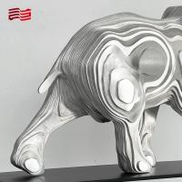 China Custom Metal Animal Statue Life-Size Bronze Elephant Sculpture Made of Stainless Steel for sale