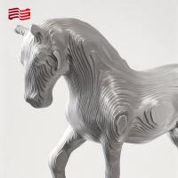 China Custom Metal Animal Statues Large Stainless Steel Horse Sculpture for Art Decoration for sale