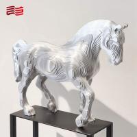 China Custom Metal Animal Statues Large Stainless Steel Horse Sculpture for Art Decoration for sale