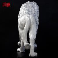 China Custom Metal Animal Statues Art Decoration with Large Stainless Steel Lion Sculptures for sale