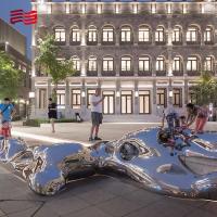 China Outdoor Stainless Steel Landscape Sculptures for Customer Size Metal Art Installations for sale