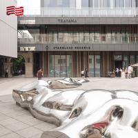 China Outdoor Stainless Steel Landscape Sculptures for Customer Size Metal Art Installations for sale