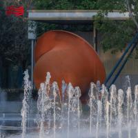 China Customer Logo Hat-Shaped Metal Sculpture for Park Landscape Stainless Steel Sculpture for sale