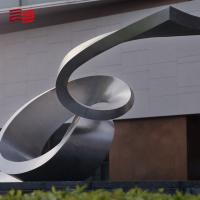China Modernistic Style Custom Shape Stainless Steel Sculptures for Courtyard Art Ornaments for sale