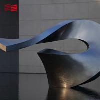 China Modernistic Style Custom Shape Stainless Steel Sculptures for Courtyard Art Ornaments for sale