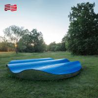 China Art Seat Landscape Blue Cloud Sculpture Park Decorative Sculpture in Modernistic Style for sale