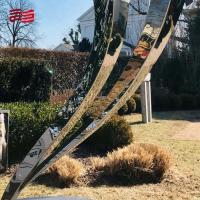 China Modernistic Style Large Outdoor Stainless Steel Abstract Sculpture for Art Decoration for sale