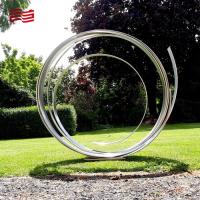 China Contemporary Stainless Steel Abstract Sculpture for Large Urban Spaces by Mirror Craft for sale