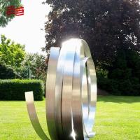 China Contemporary Stainless Steel Abstract Sculpture for Large Urban Spaces by Mirror Craft for sale