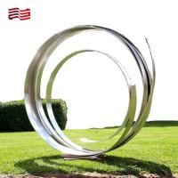 China Contemporary Stainless Steel Abstract Sculpture for Large Urban Spaces by Mirror Craft for sale