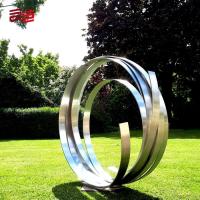 China Contemporary Stainless Steel Abstract Sculpture for Large Urban Spaces by Mirror Craft for sale