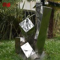 China Artistic Installation Large Outdoor Abstract Stainless Steel Sculpture for Home Decor for sale