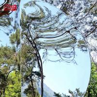 China Custom Printing Large Stainless Steel Sculpture for Outdoor Abstract Art Installation for sale