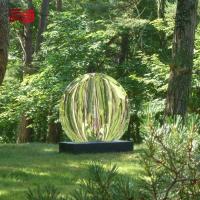China Custom Printing Large Stainless Steel Sculpture for Outdoor Abstract Art Installation for sale