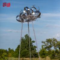China Custom Shape Mirror Craft Abstract Stainless Steel Sculpture for Outdoor Decoration for sale