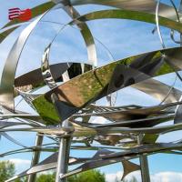 China Custom Shape Mirror Craft Abstract Stainless Steel Sculpture for Outdoor Decoration for sale