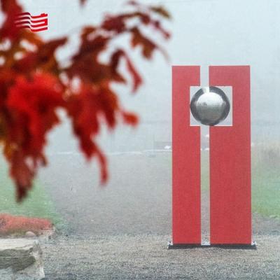 China Stainless Steel Outdoor Abstract Sculpture with Customized Logo and Modern Design for sale