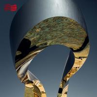 China European Style Outdoor Twisted Spiral Structure Sculpture with Polished Mirror Finish for sale